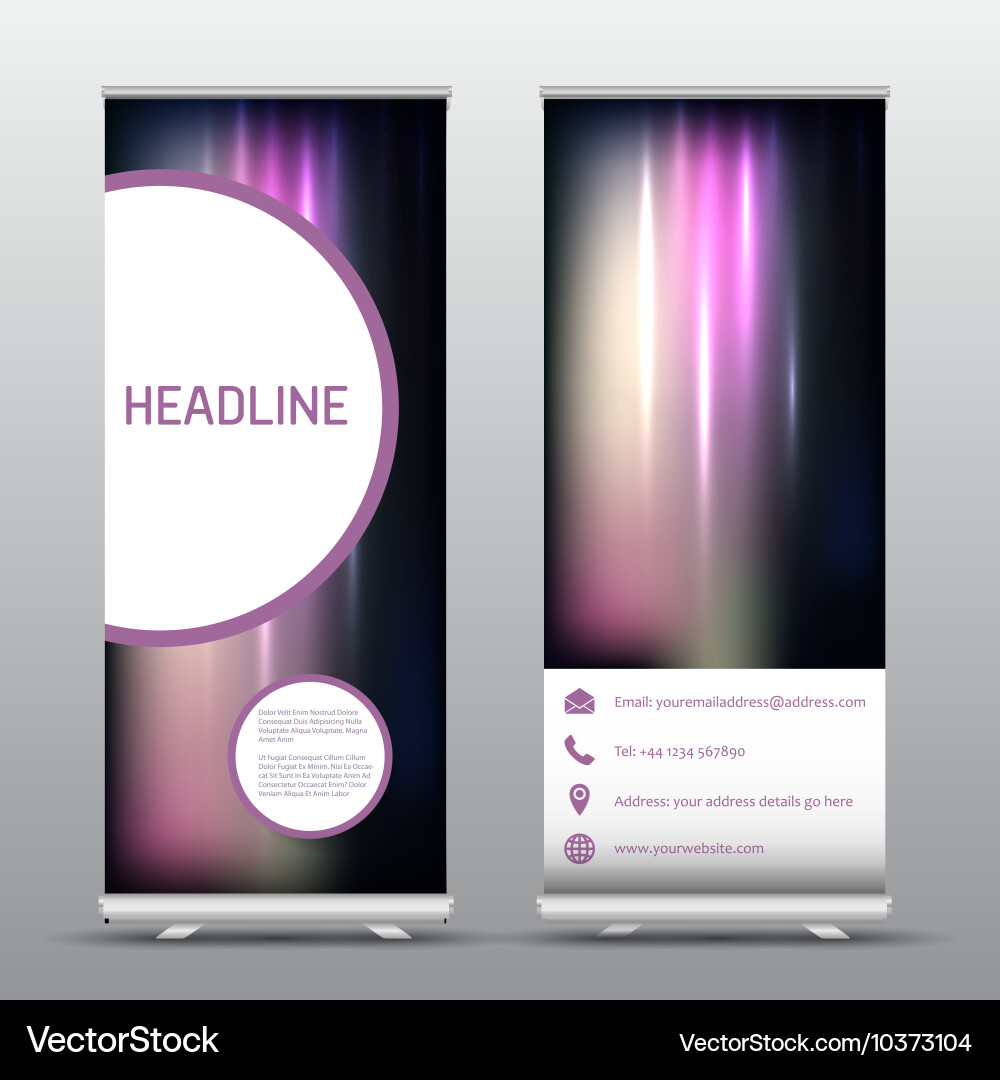Roll up advertising banners 0507 Royalty Free Vector Image