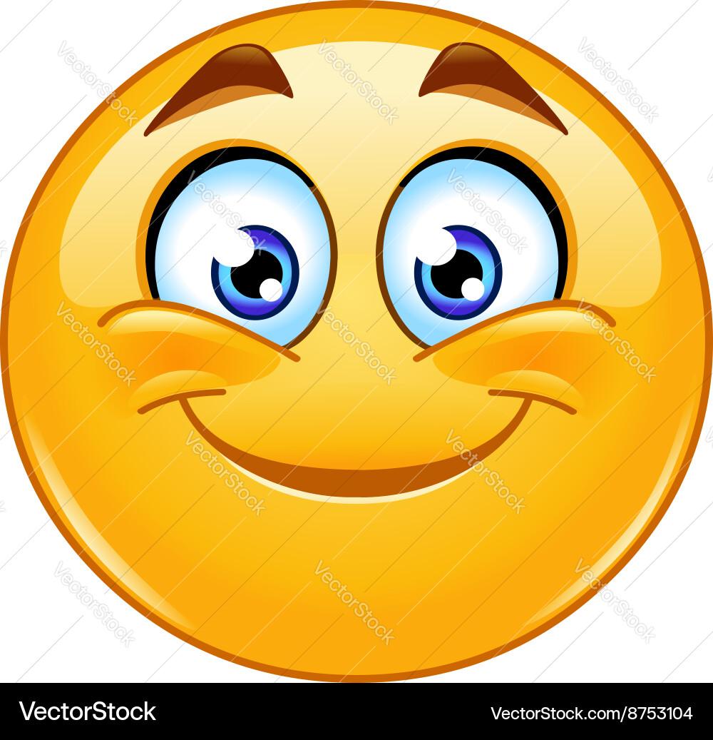 Smiling emoticon Royalty Free Vector Image - VectorStock
