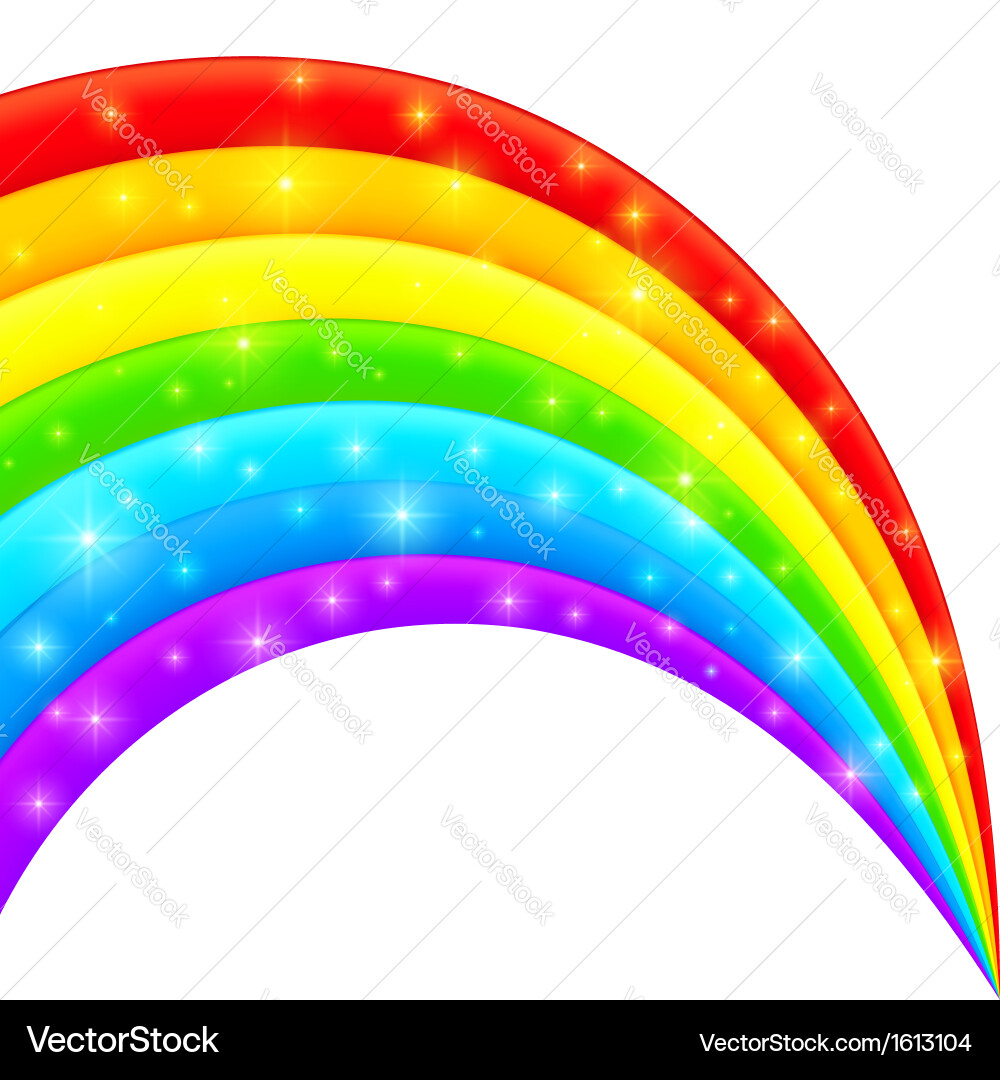 Vibrant Rainbow Spectrum Royalty Free Vector Image