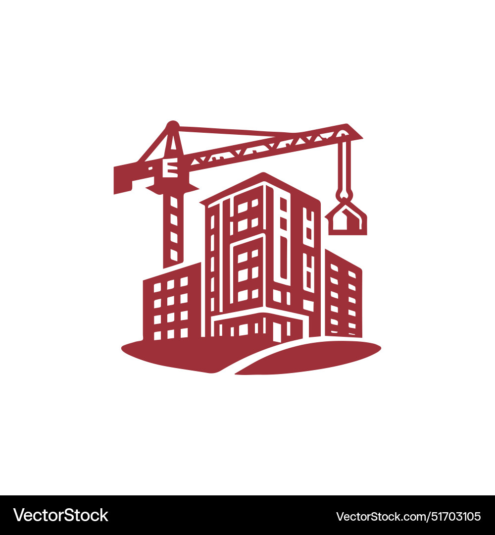 Construction logo Royalty Free Vector Image - VectorStock