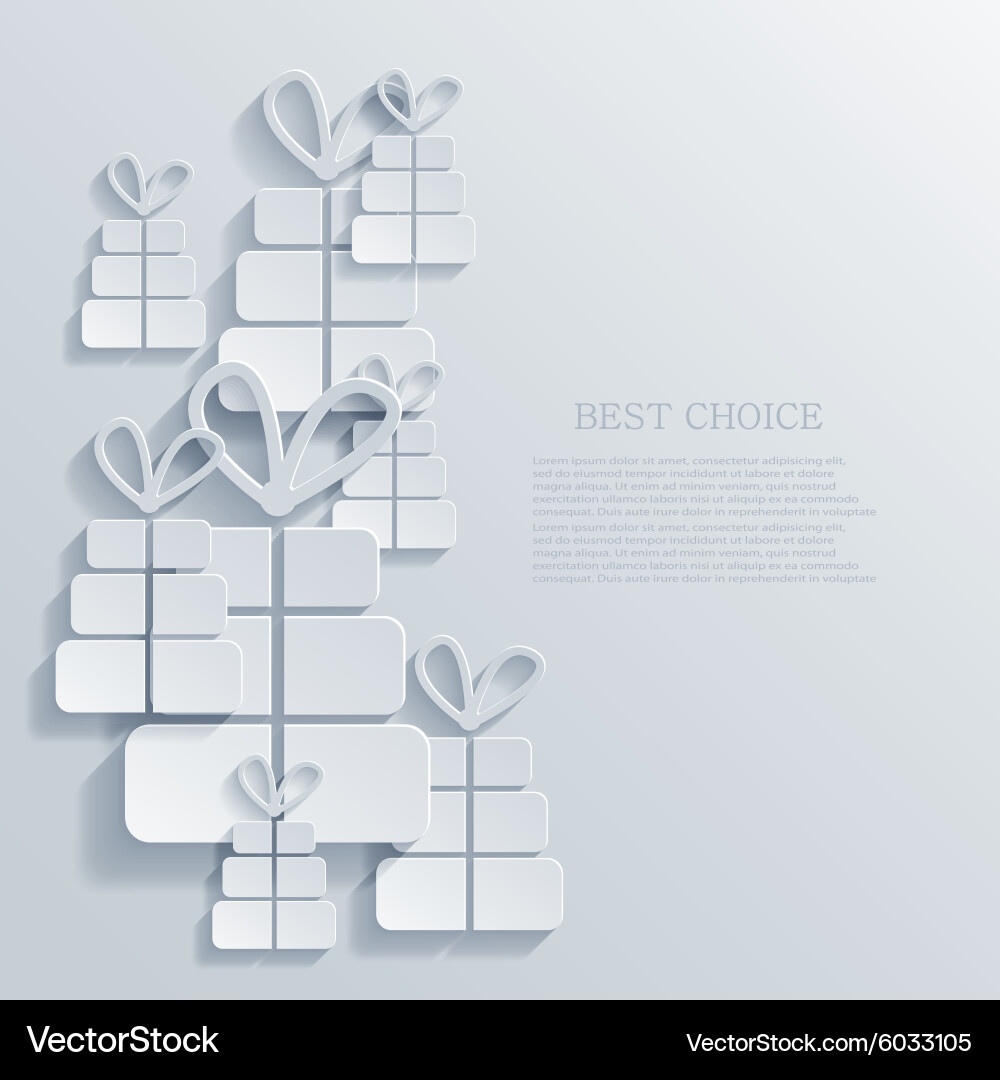 Elegant Gift Box Background Royalty Free Vector Image