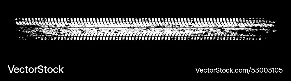 Grunge tire track wheel braking marks white Vector Image