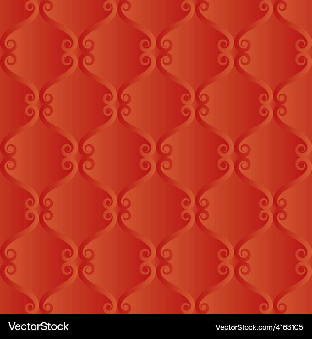 Red pattern seamless with ornament Royalty Free Vector Image