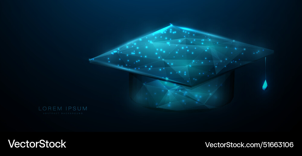 Education and graduation concept graduation cap Vector Image