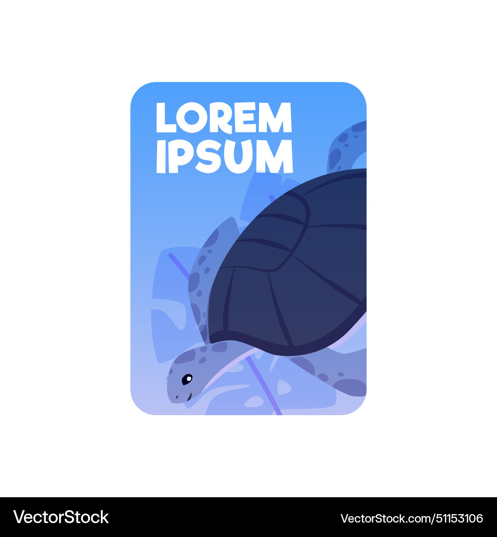 Sea turtle app icon Royalty Free Vector Image - VectorStock