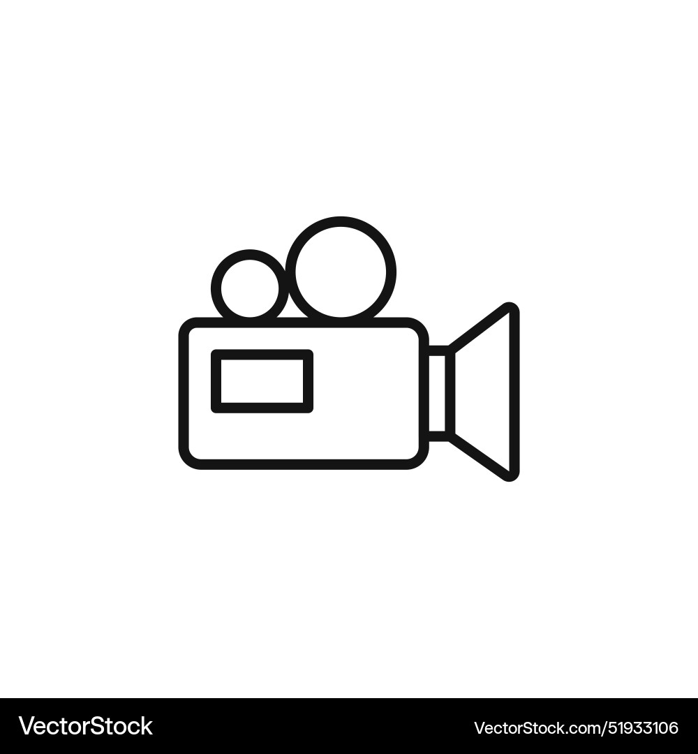 Video recording camera icon perfect for filmmaking