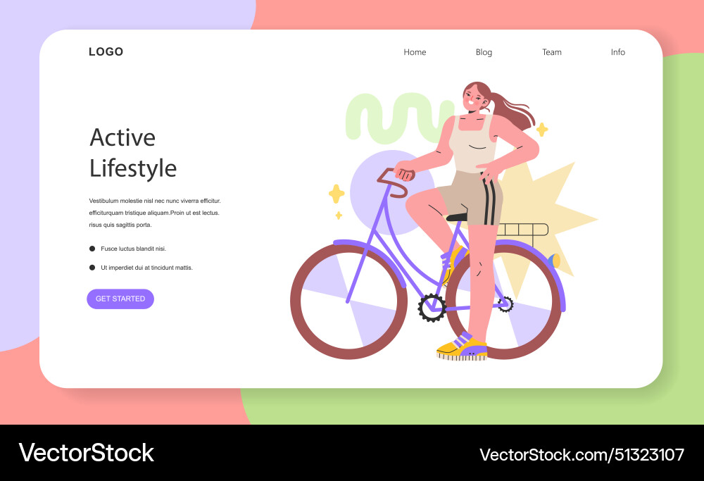 Active lifestyle theme Royalty Free Vector Image