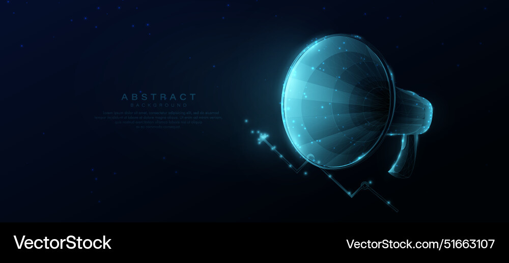 Megaphone digital marketing strategy Royalty Free Vector