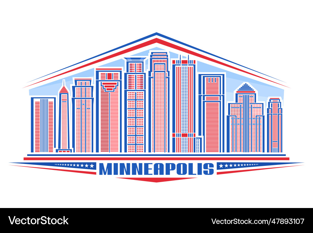 Minneapolis Royalty Free Vector Image - VectorStock