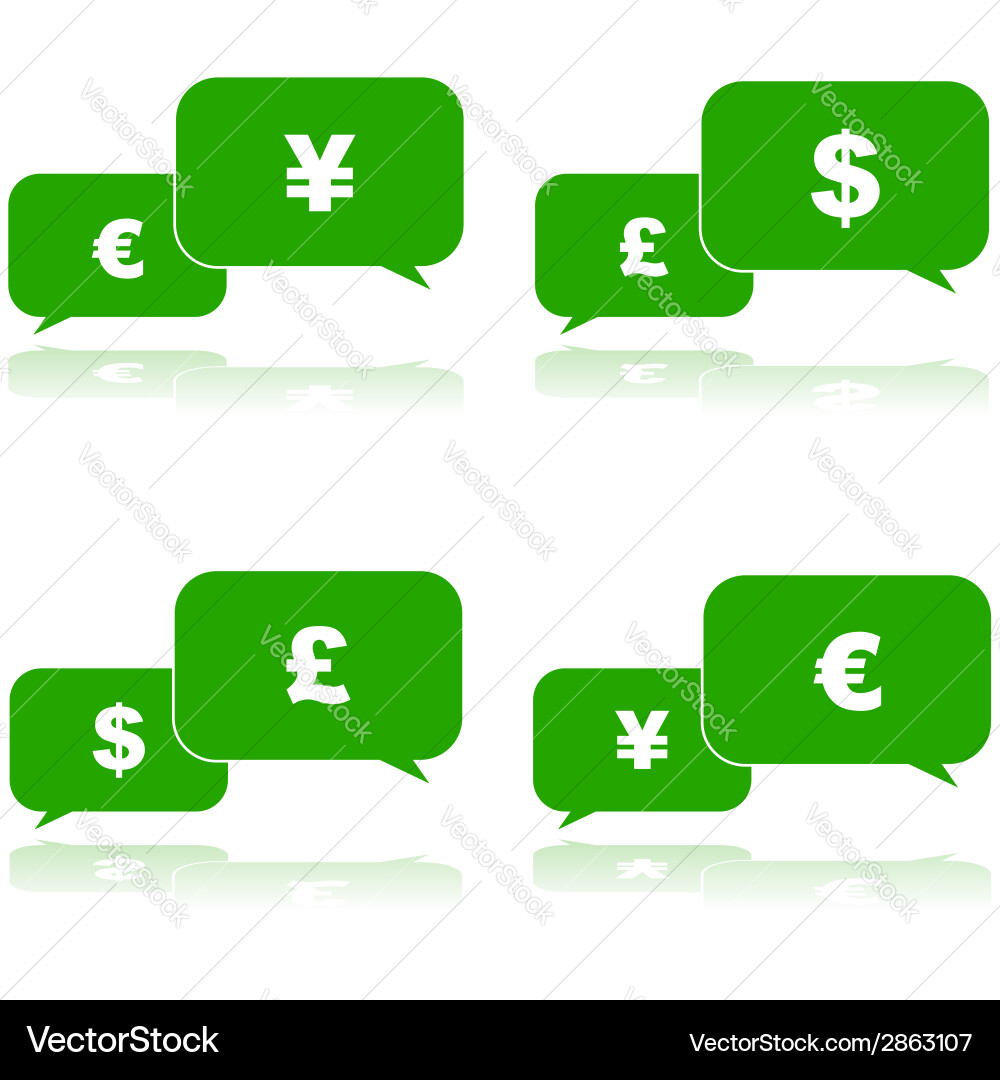 Money talk Royalty Free Vector Image - VectorStock