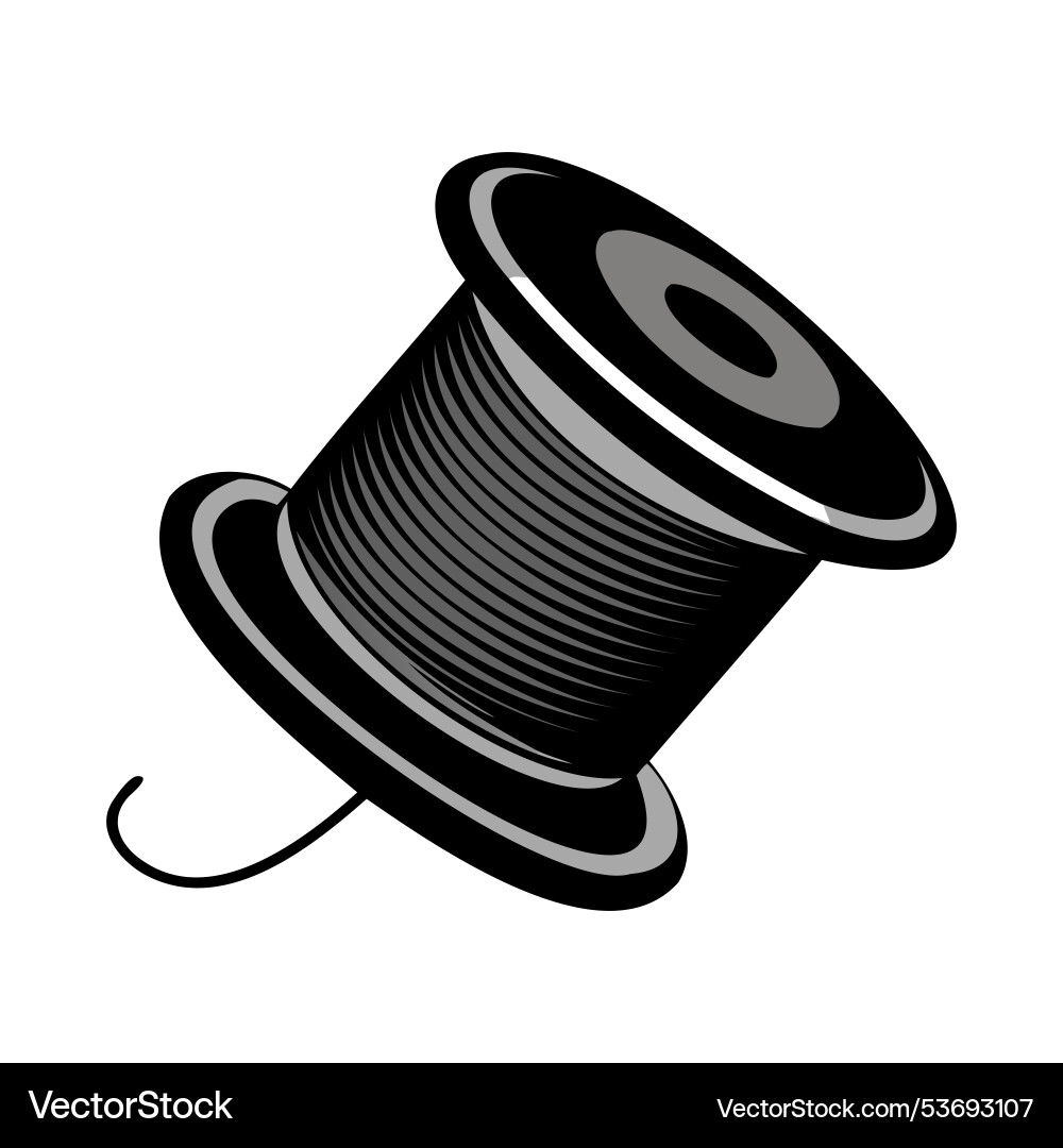 Thread spool silhouette transparent Royalty Free Vector