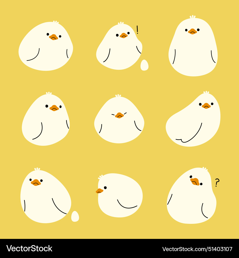 White duck 6 Royalty Free Vector Image - VectorStock