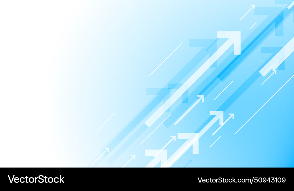 Business upward rising arrow concept backdrop Vector Image
