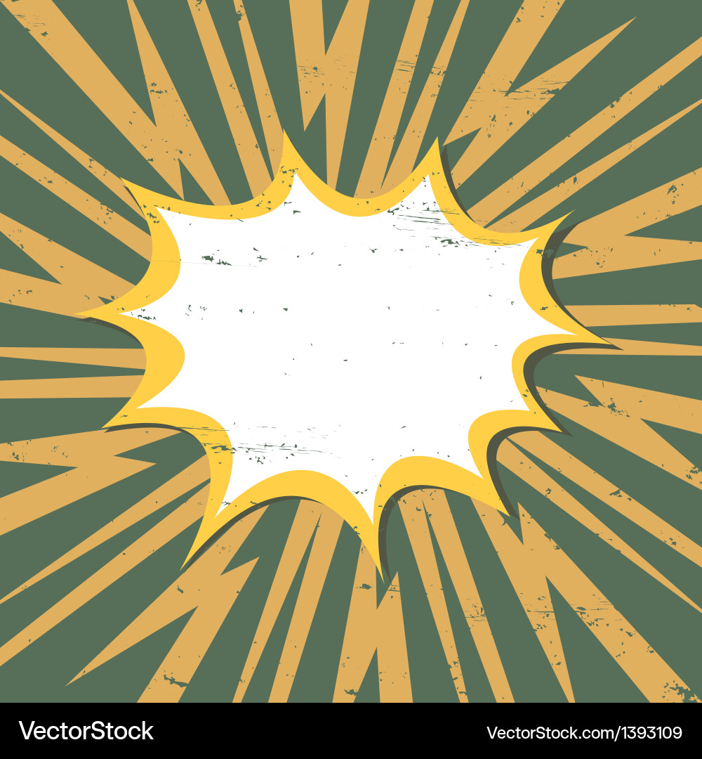 Comic Explosion Burst Royalty Free Vector Image