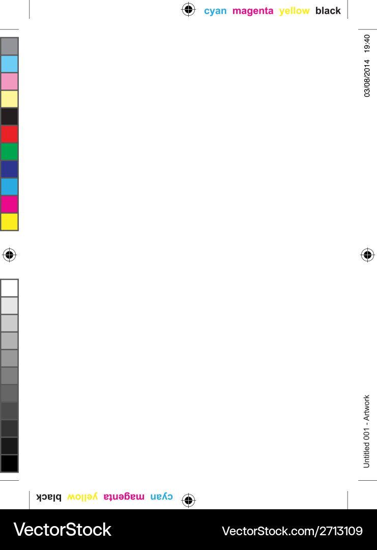 Printer Mark Test Chart Royalty Free Vector Image