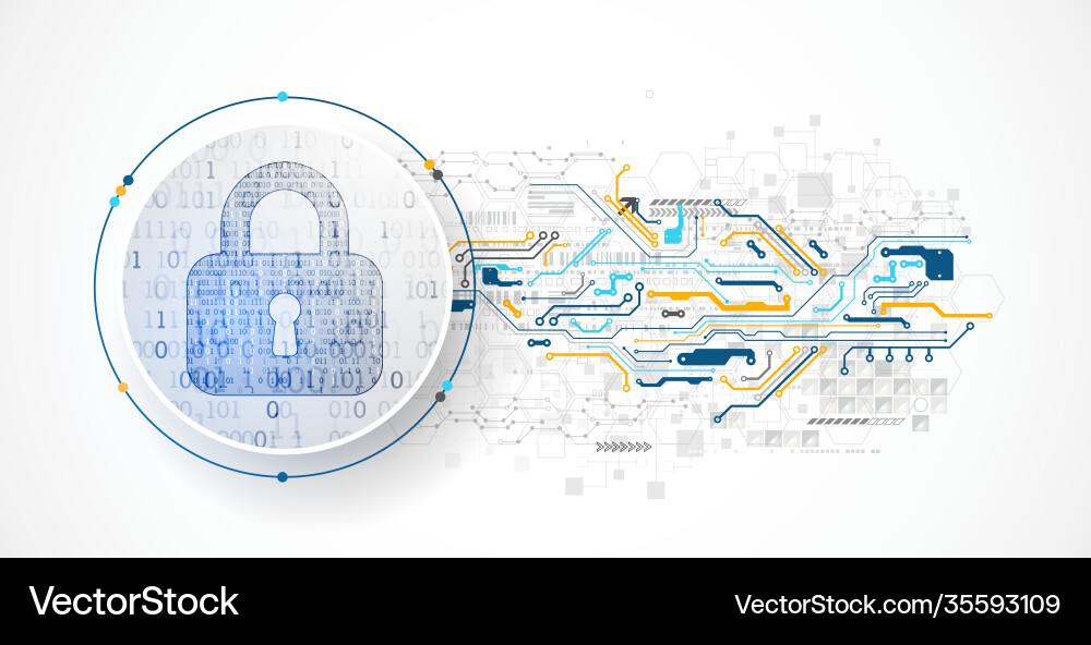 Schutzkonzept Schutzmechanismus System Lizenzfreier Vektor