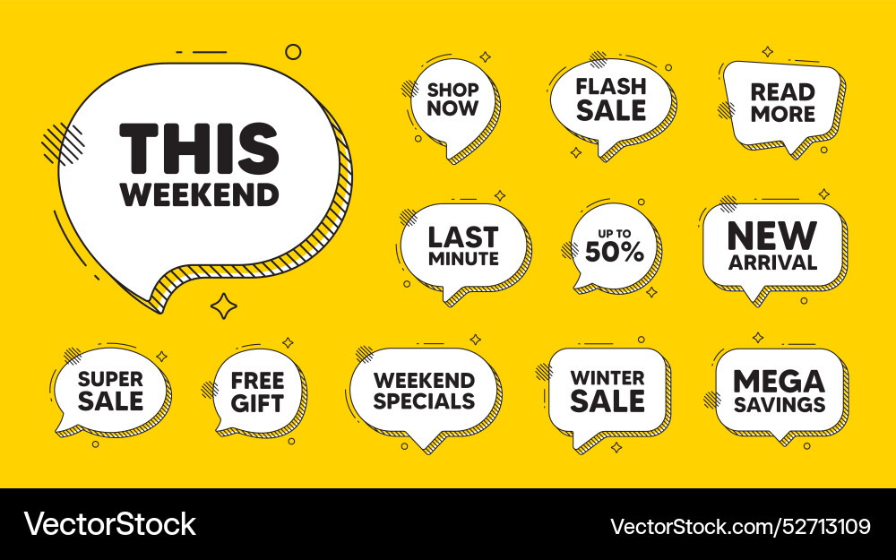 This weekend symbol special offer sign Royalty Free Vector