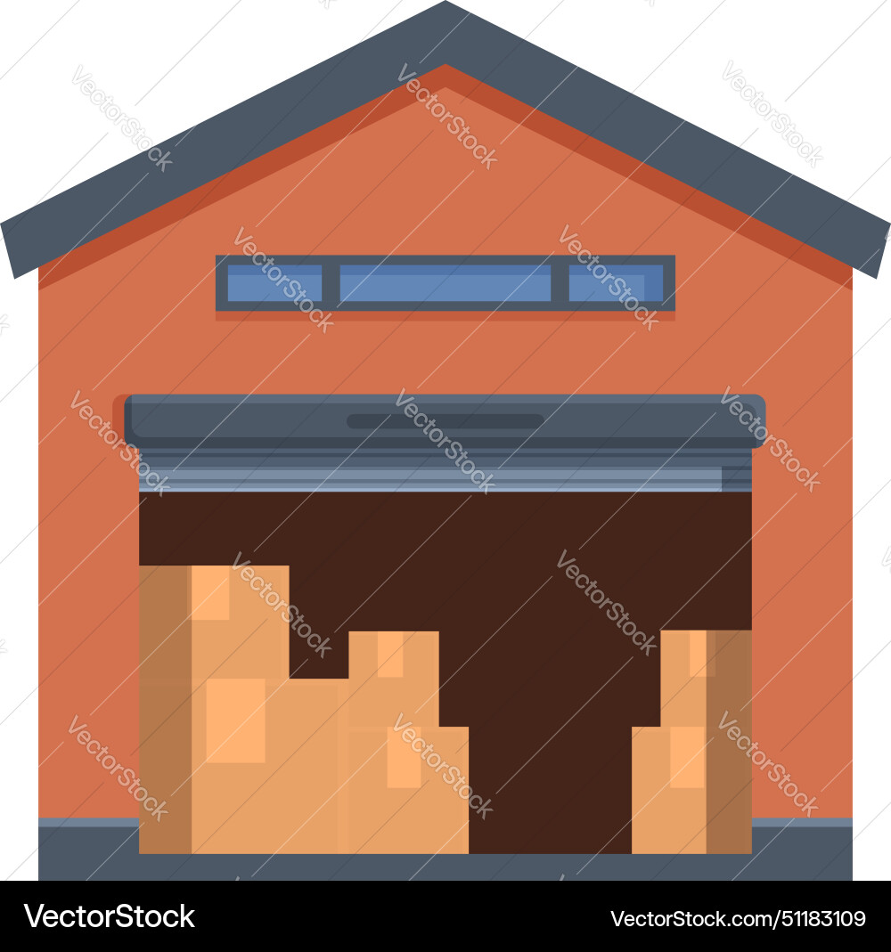 Warehouse & Storage Icon Set Royalty Free Vector Image
