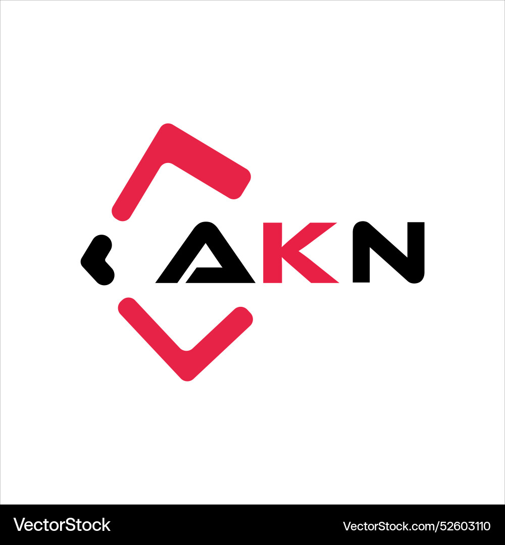 Akm creative minimalist letter logo unique Vector Image