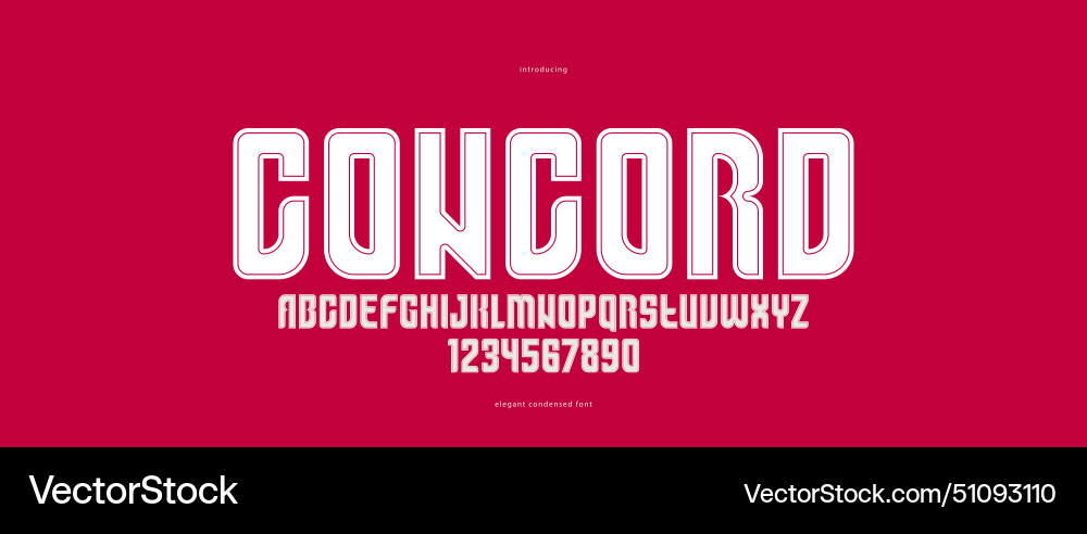 Bold simple sans serif display font for logos Vector Image