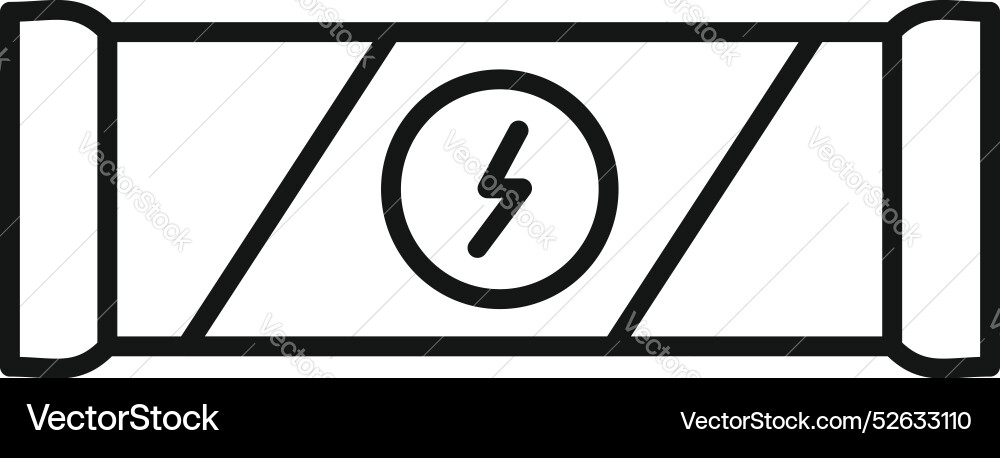 Energy protein bar icon outline style Royalty Free Vector