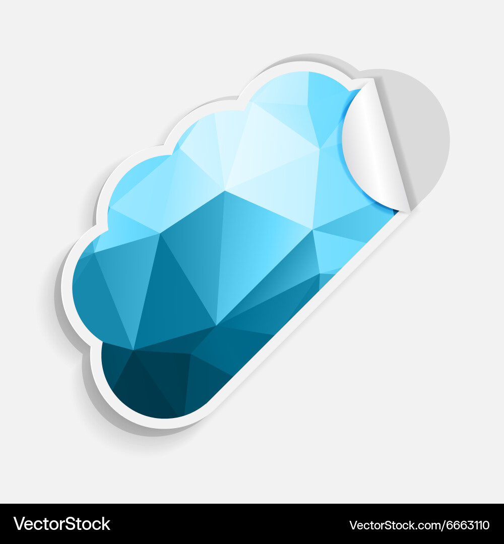Stickers cloud Royalty Free Vector Image - VectorStock