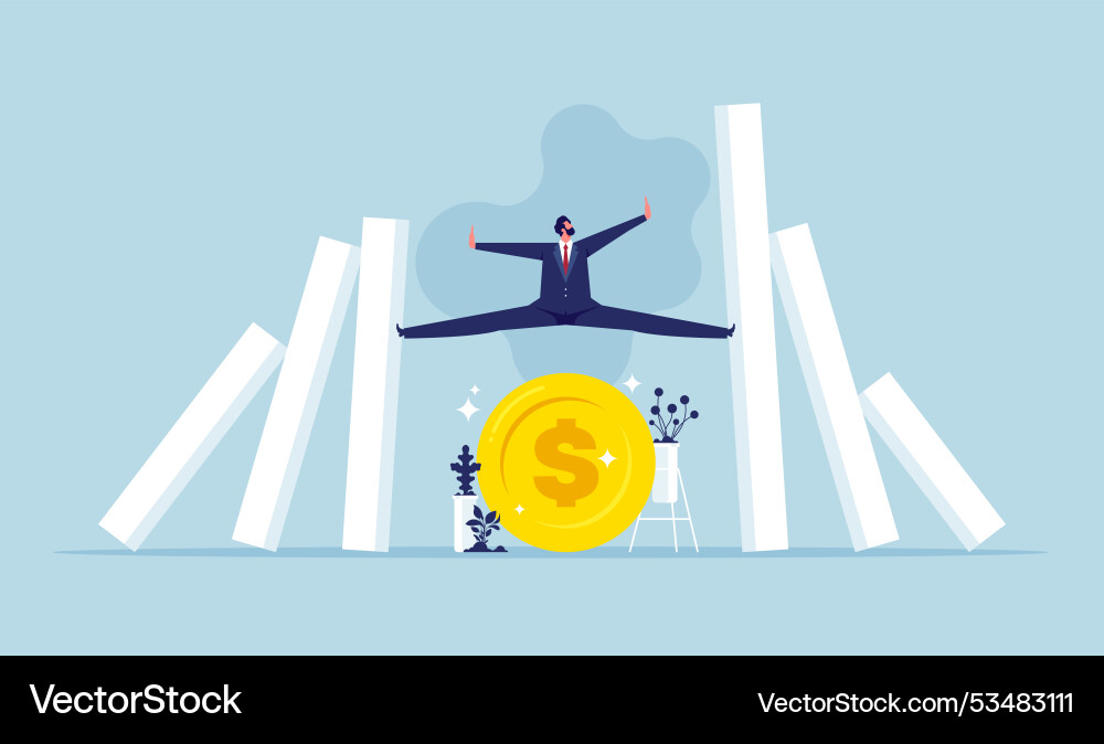 Crisis management leadership to manage disaster Vector Image