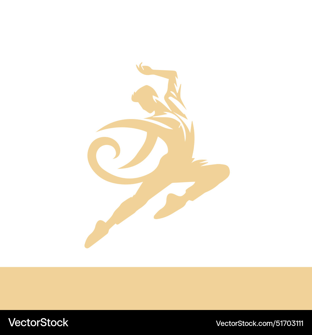 Dancing girl logo Royalty Free Vector Image - VectorStock