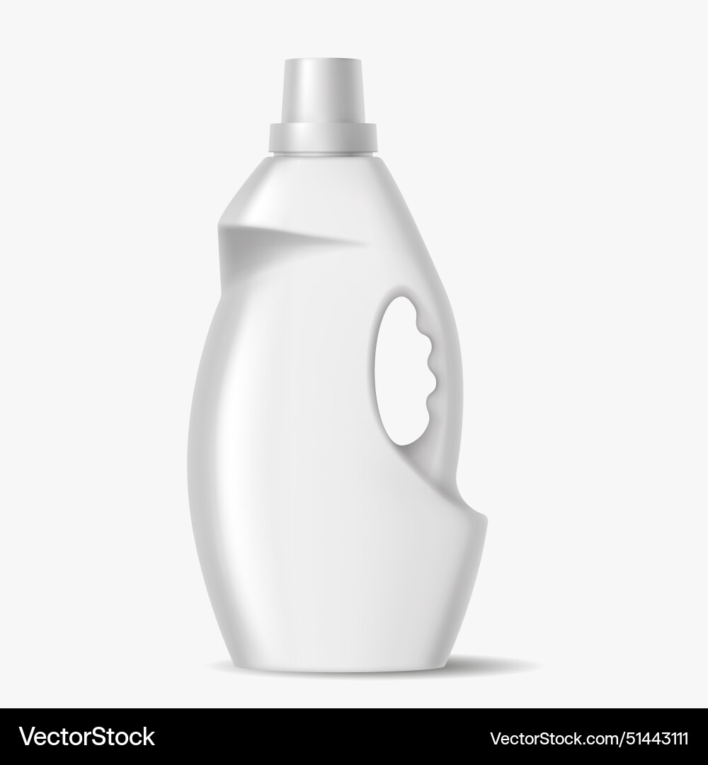 Detergent plastic bottle with handle realistic Vector Image