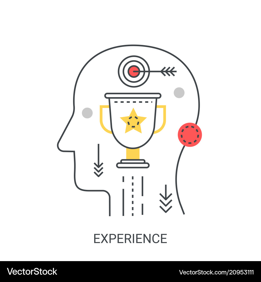 Experience concept Royalty Free Vector Image - VectorStock