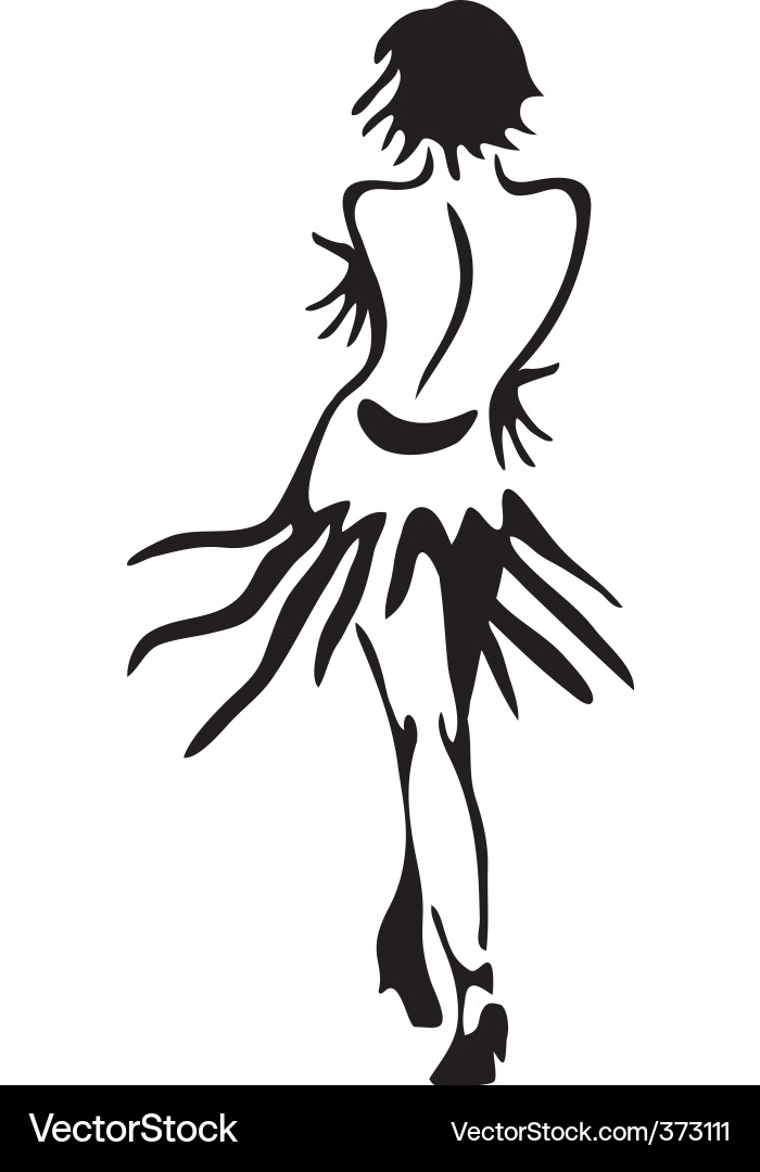 Girl dancer Royalty Free Vector Image - VectorStock
