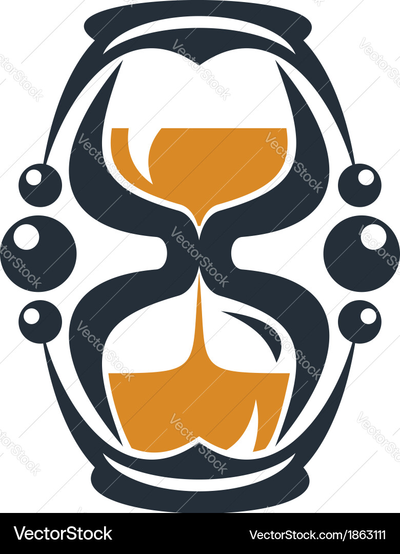 Hourglass symbol Royalty Free Vector Image - VectorStock
