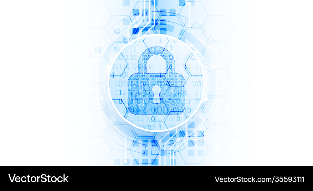 Protection concept protect mechanism system Vector Image