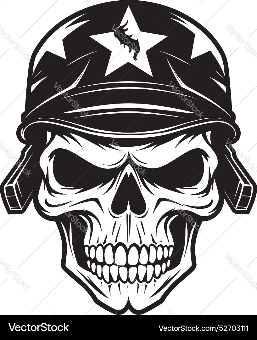 Skull task force logo graphics phantom Royalty Free Vector