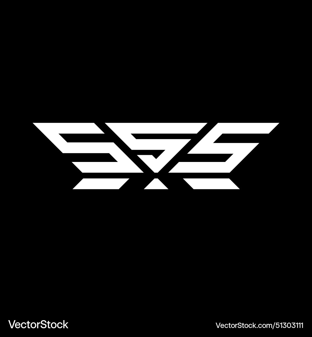 Sss letter logo design simple and modern Vector Image