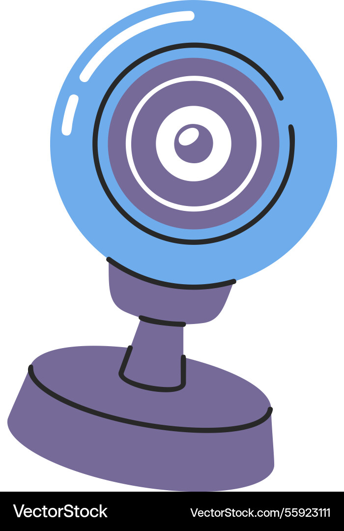 Web camera personal computer equipment Royalty Free Vector