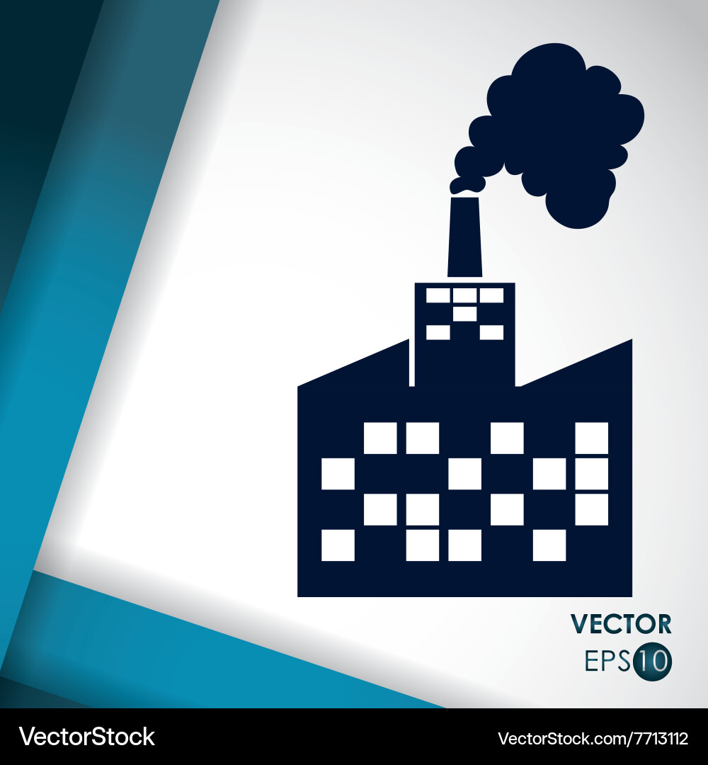 Factory or industry design Royalty Free Vector Image