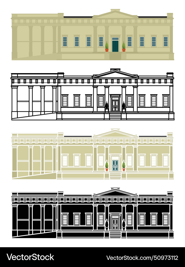 Yorkshire museum in york uk Royalty Free Vector Image