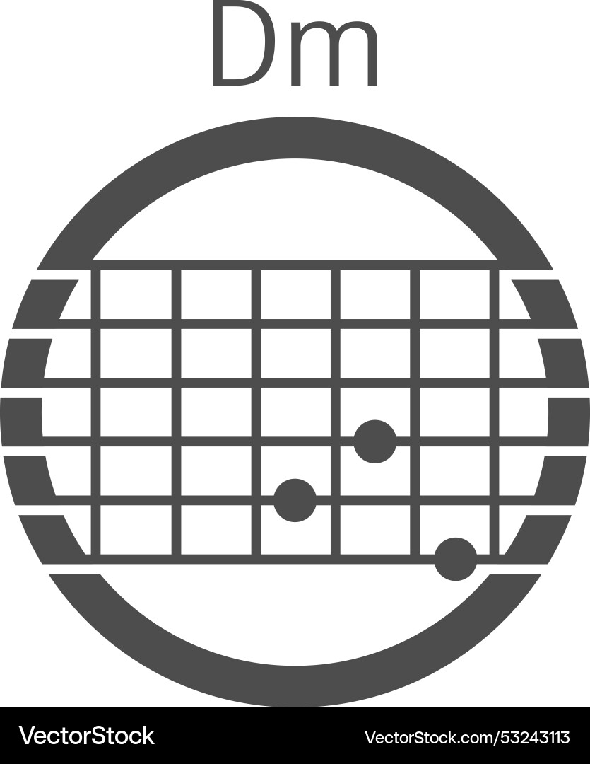 Guitar chord icon design Royalty Free Vector Image