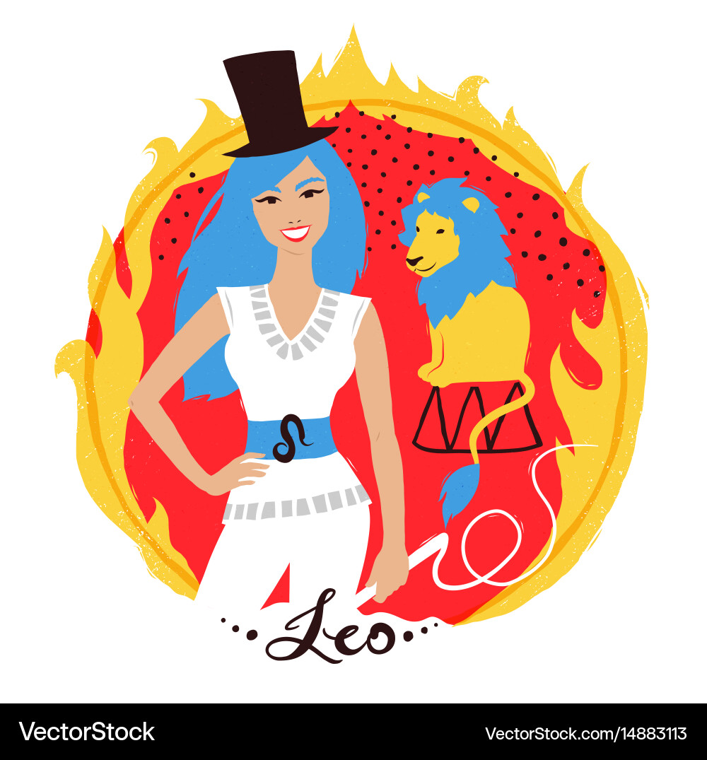 Leo zodiac sign Royalty Free Vector Image - VectorStock