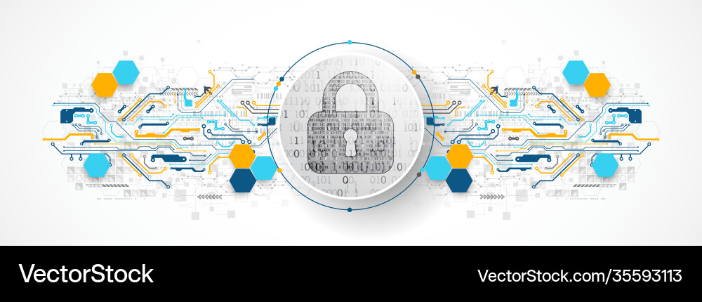 Protection concept protect mechanism system Vector Image