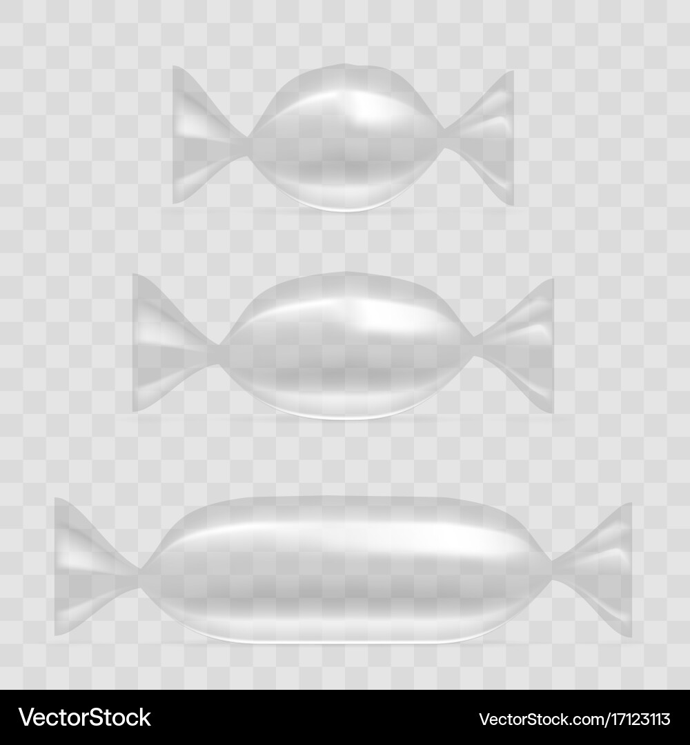 Transparent Candy Foil Pack Royalty Free Vector Image