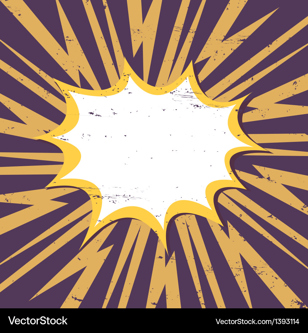 Comic Explosion Burst Royalty Free Vector Image