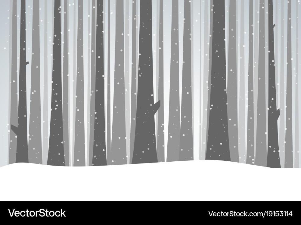 Winter black forest Royalty Free Vector Image - VectorStock