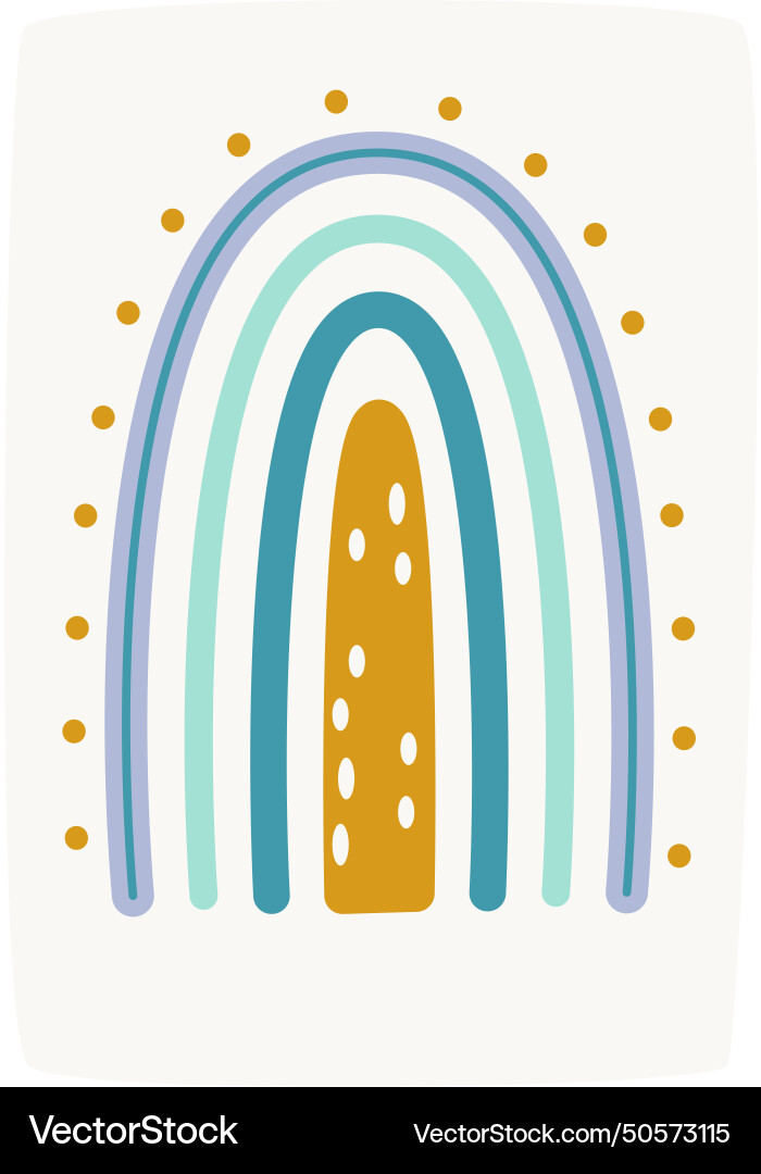 Abstract rainbow sticker Royalty Free Vector Image