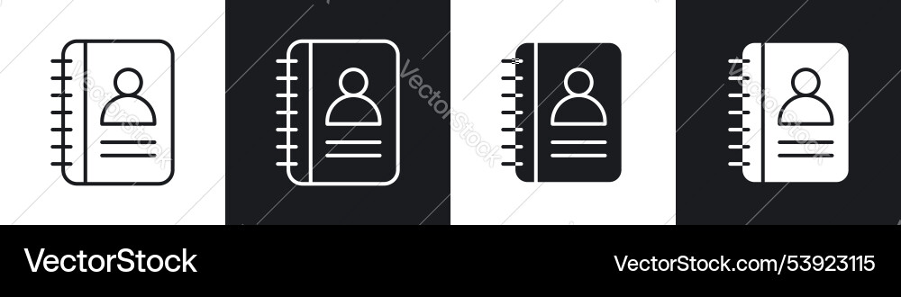 Address book icon Royalty Free Vector Image - VectorStock