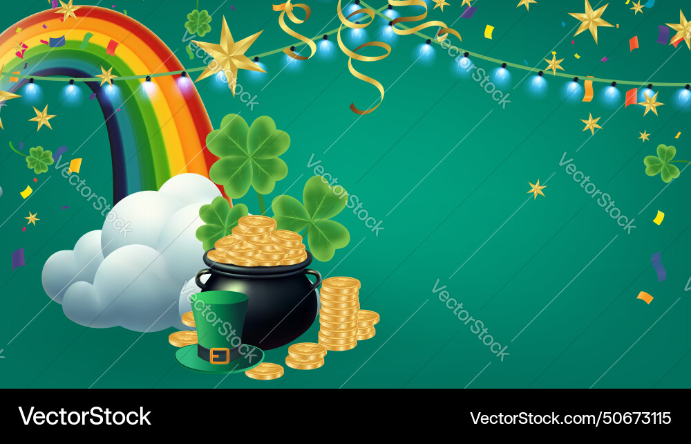 Celebration happy st patricks day background Vector Image