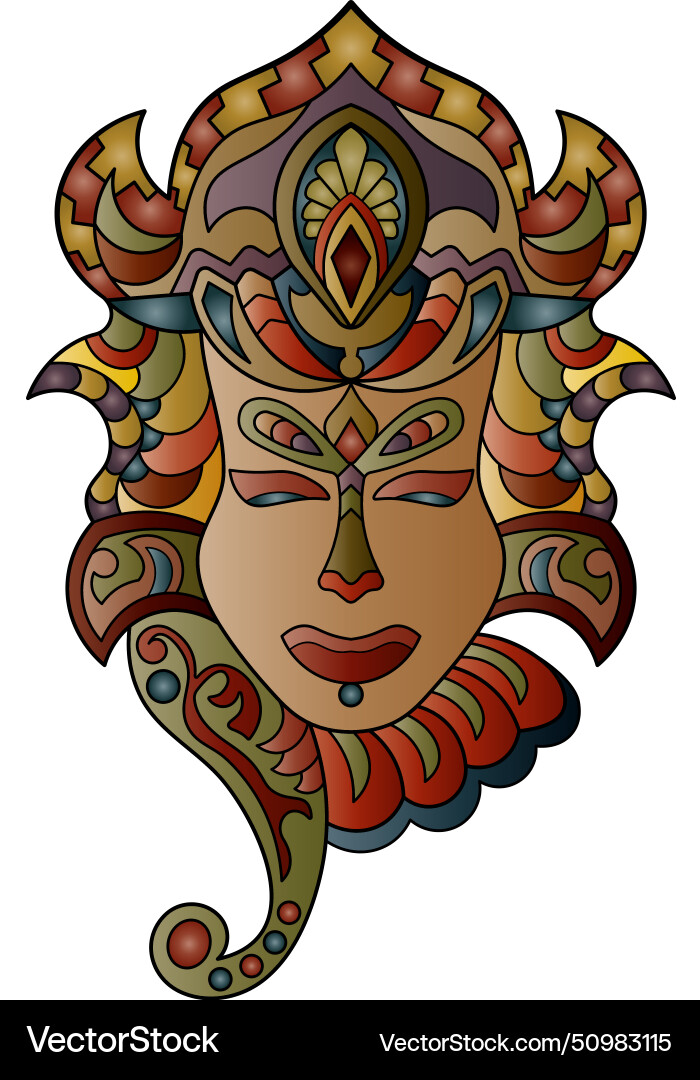Ethnic tribal mask Royalty Free Vector Image - VectorStock