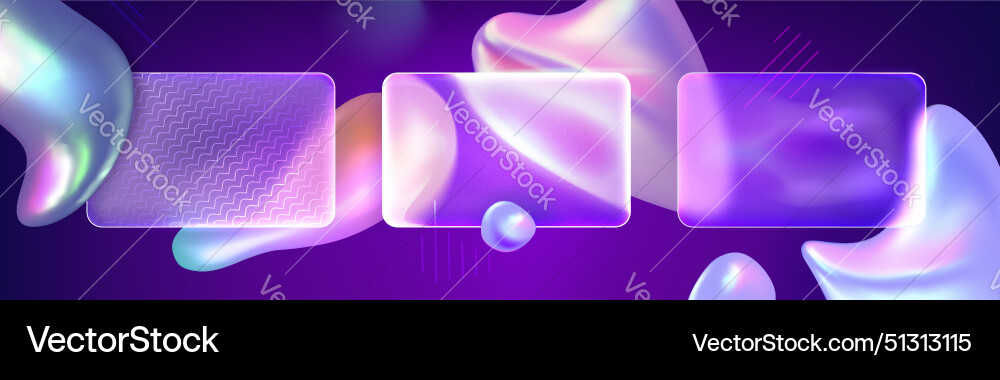 Glass morphism background Royalty Free Vector Image