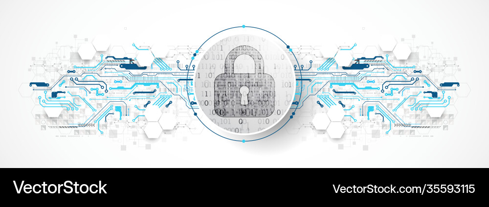 Protection concept protect mechanism system Vector Image